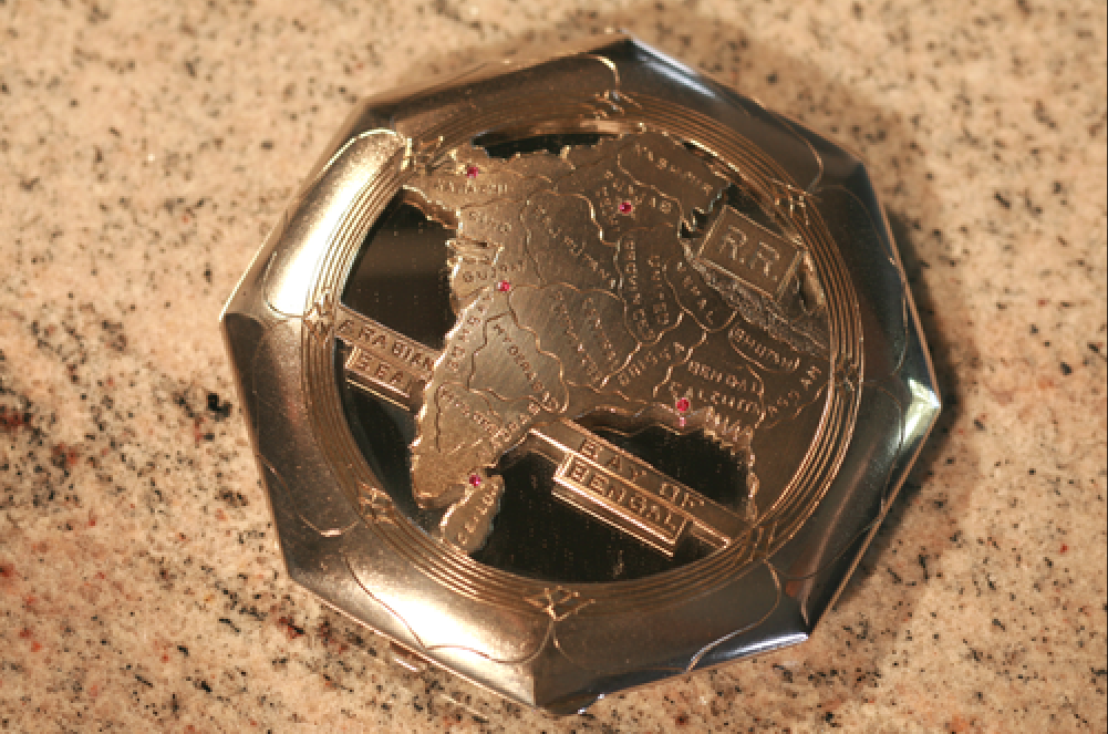 Map of India | 1940 | Kanebo Antique Compact Collection